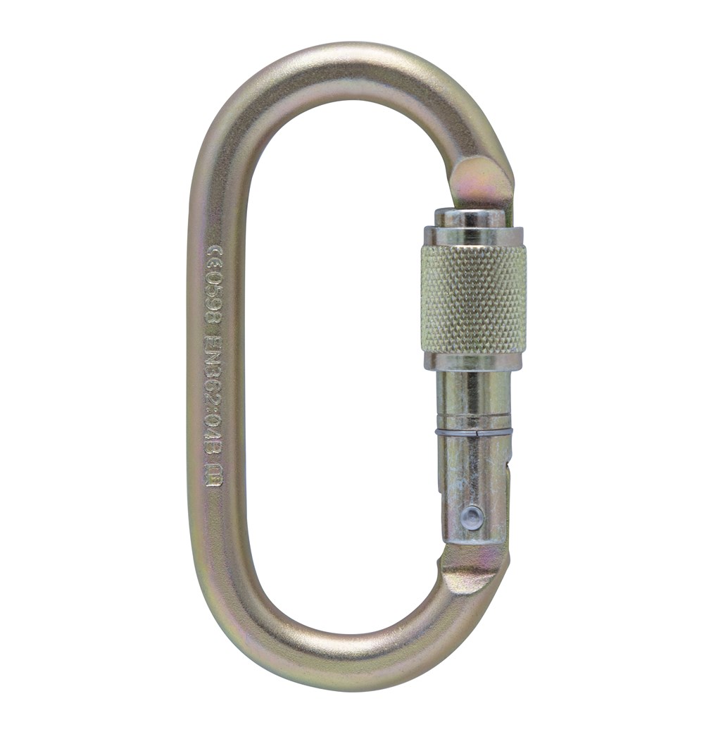 Steel Oval Keylock Karabiner - Access Gear Supplies